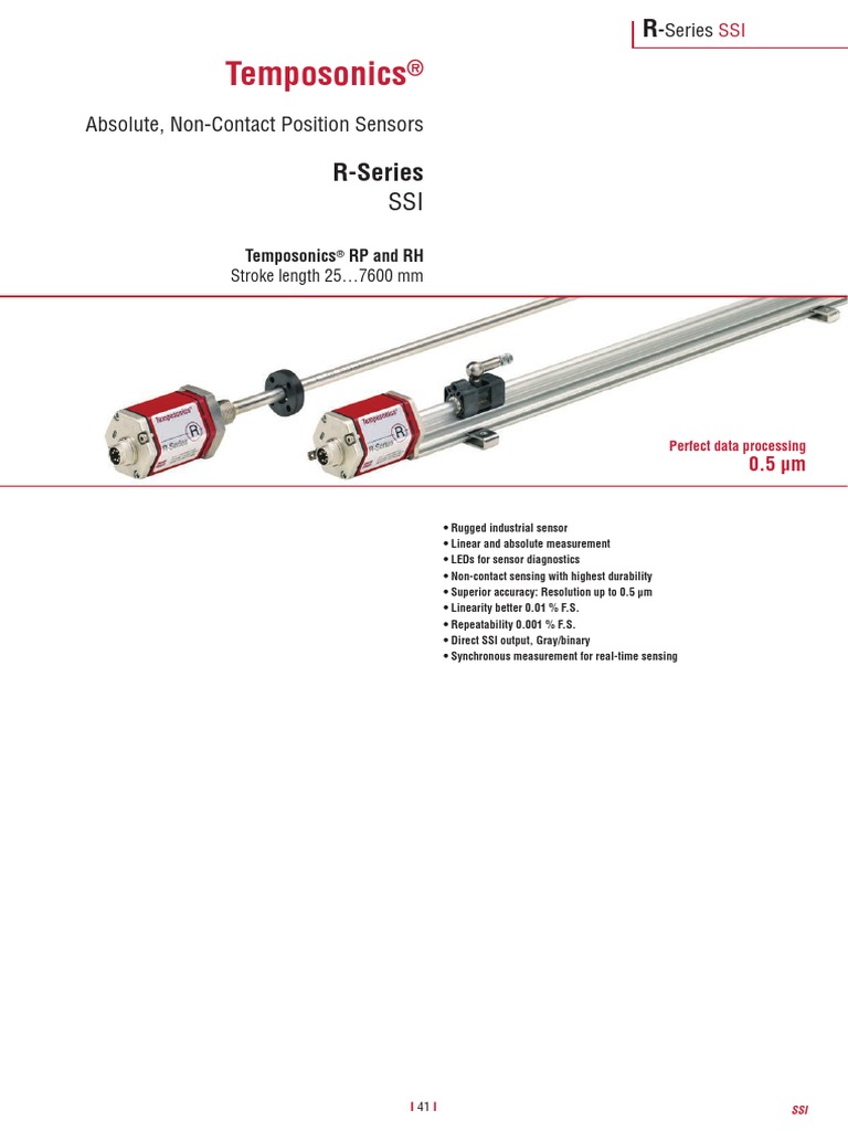 Temposonics: Absolute, Non-Contact Position Sensors | PDF | Sensor ...