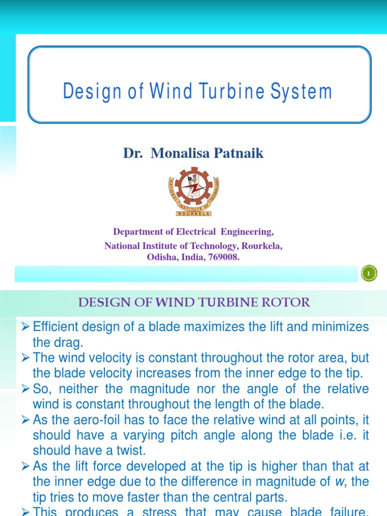 Design of Wind Rotor | PDF | Wind Turbine | Turbine