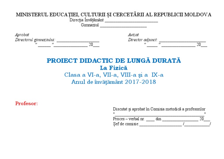 Foaie de Titlu Proiectare Model | PDF