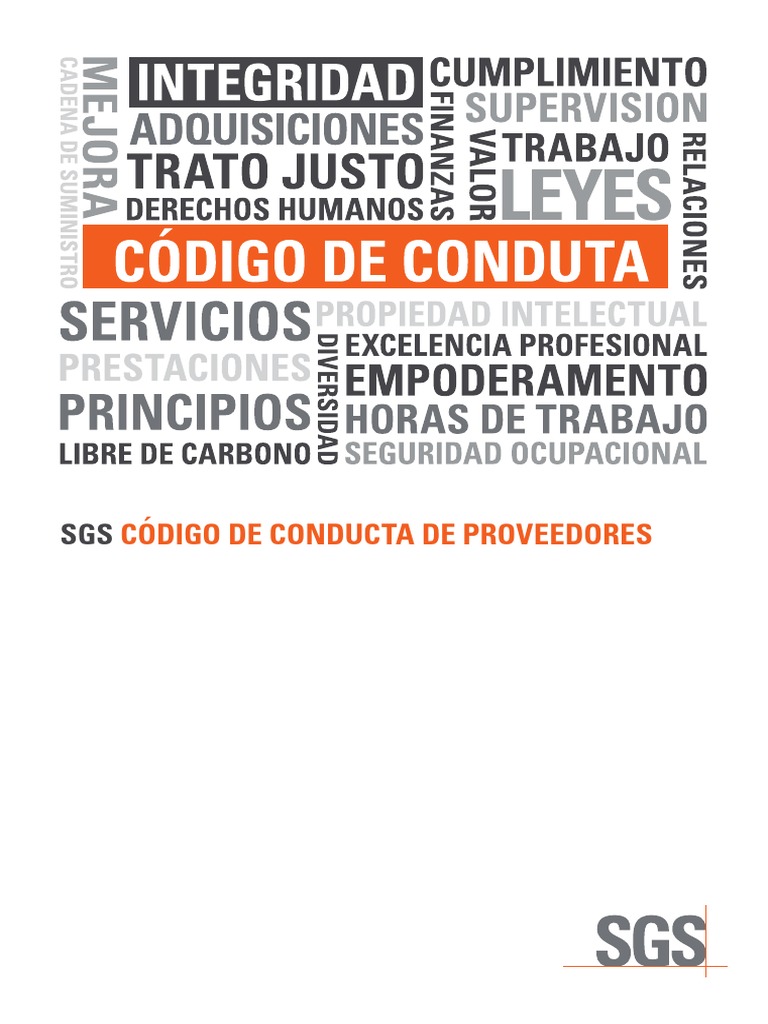 SGS Supplier Code of Conduct Spanish - Español Castellano | PDF ...