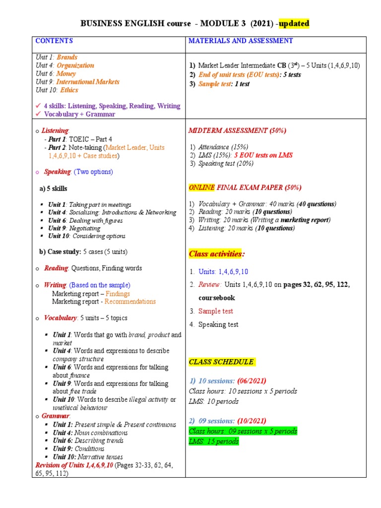 Latest - Course Outline - MODULE 3 - 2021 | PDF | Cognition | Human ...