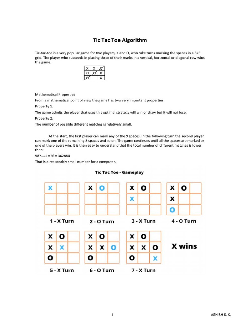 Exp.7 - SD20IF007 - (Tic Tac Toe Algorithm) | PDF | Cooking, Food & Wine