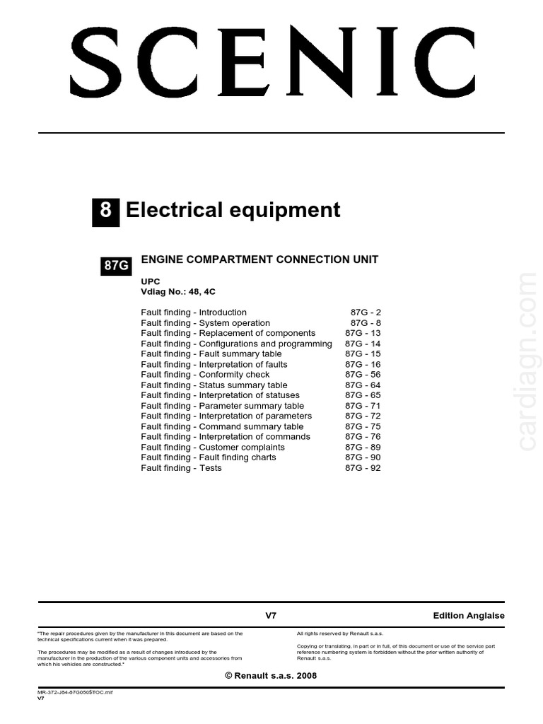 Electrical Equipment: Engine Compartment Connection Unit | PDF ...