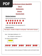 CBSE Class 3 Mathematics Worksheet (48) - Division | PDF | Division ...
