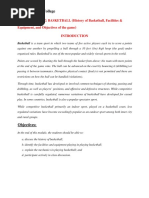Physical Education Project On Basketball | PDF | Referee | Sports