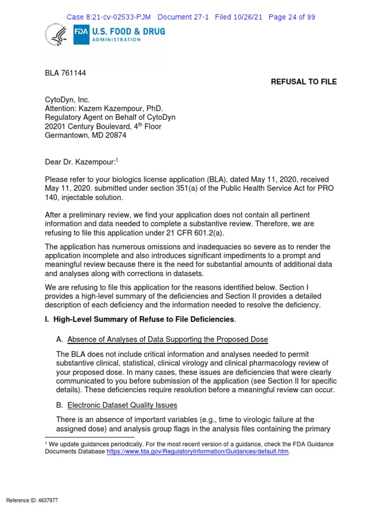 The Infamous Loserlimab RTF Letter | PDF | Management Of Hiv/Aids ...