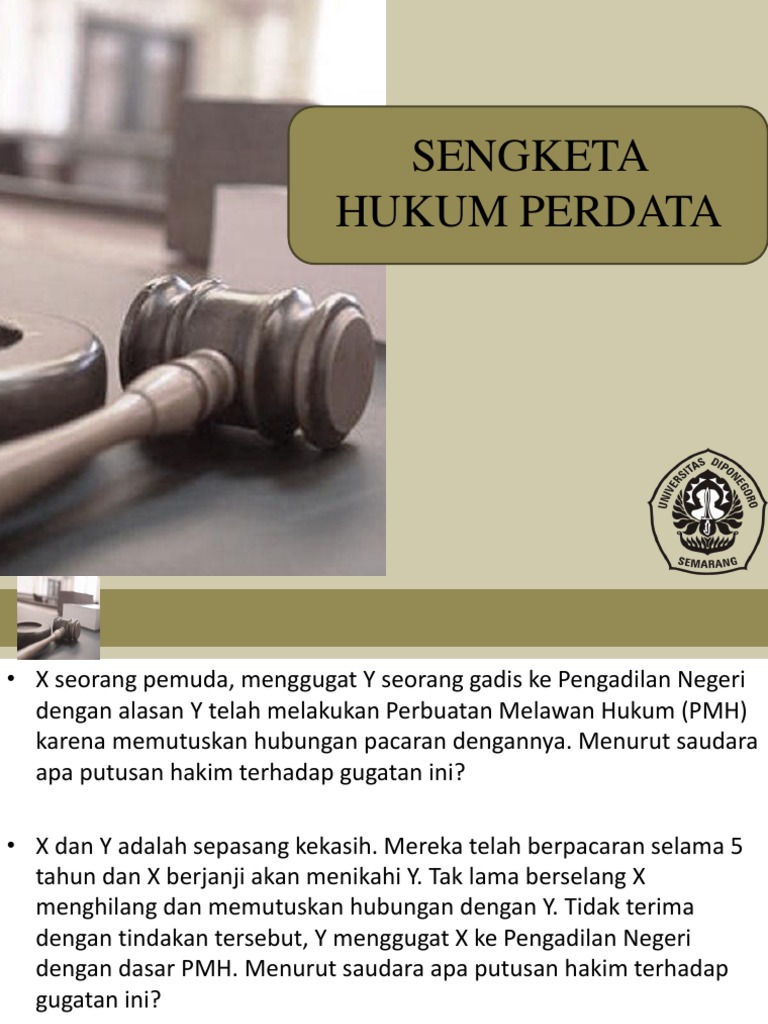 Sengketa Hukum Perdata | PDF
