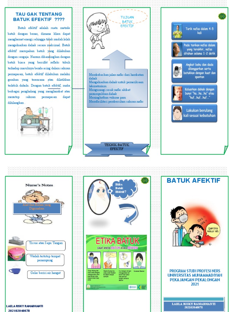 Leaflet Batuk Efektif | PDF