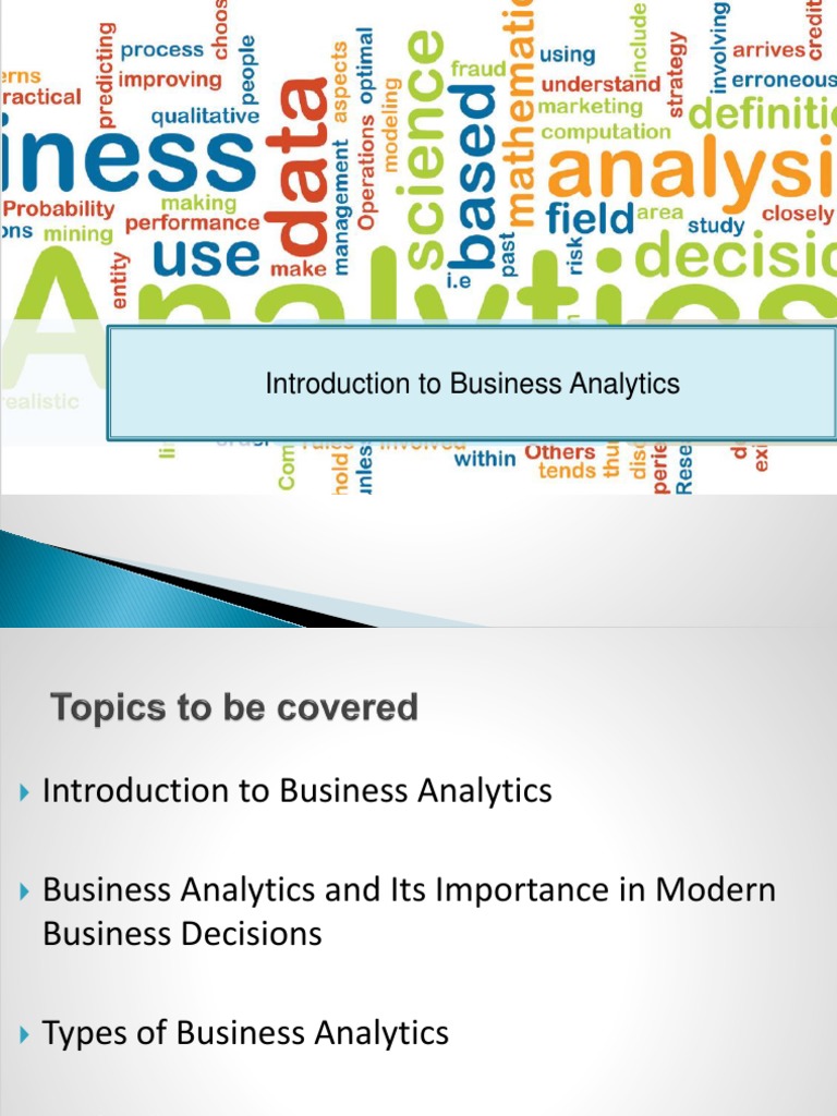 Intorduction To Business - Analytics | PDF | Analytics | Predictive ...
