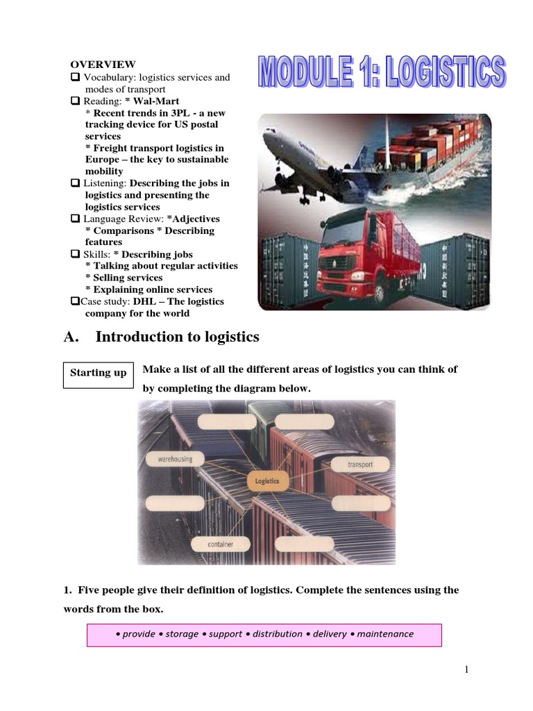 Module 4 Logistics Pdf Logistics Transport