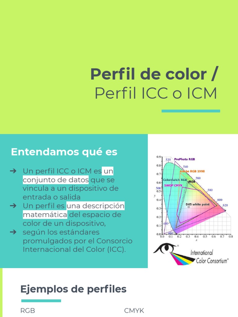 Perfil de Color - Perfil ICC o ICM | PDF | Color | Visión