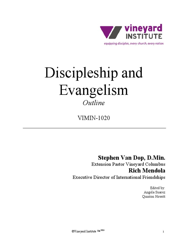 Discipleship and Evangelism Outline 240418 | PDF | Jesus | Paul The Apostle