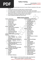 Python Syllabus PDF | PDF | Python (Programming Language) | Object ...