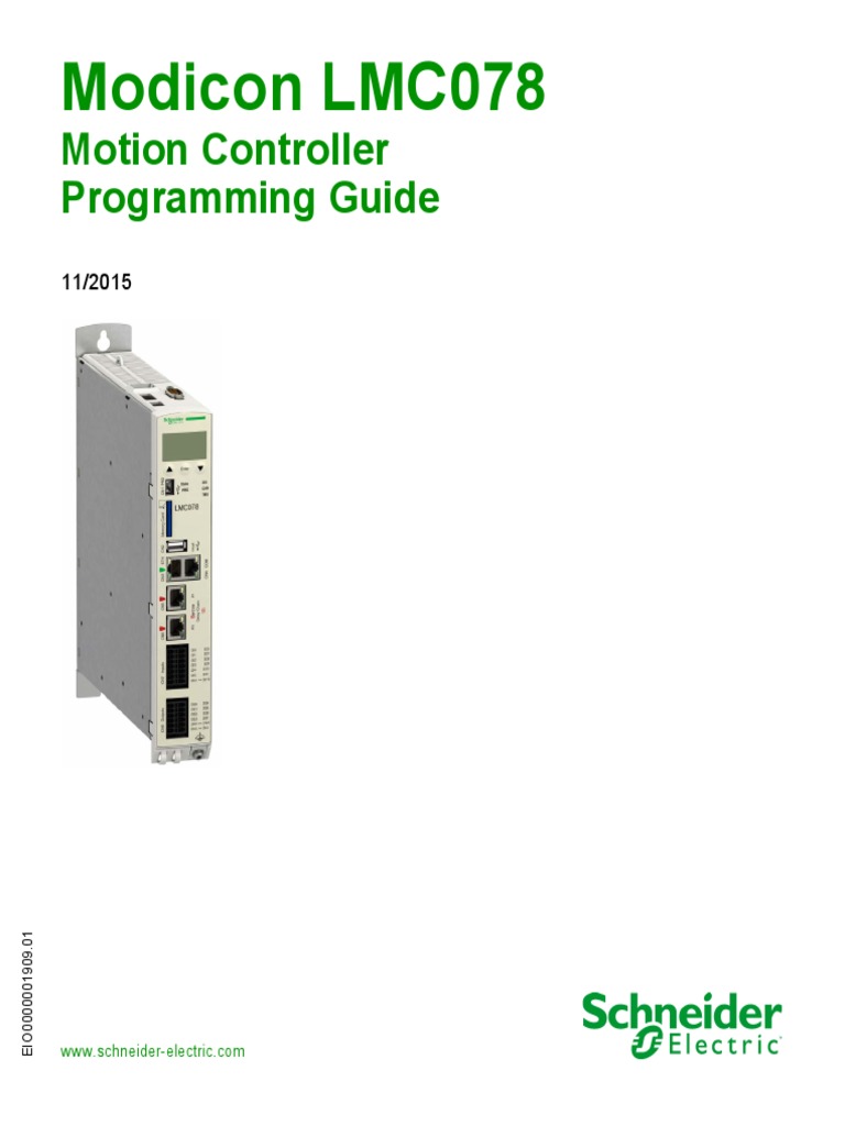 Modicon LMC078: Motion Controller Programming Guide | PDF | Library ...