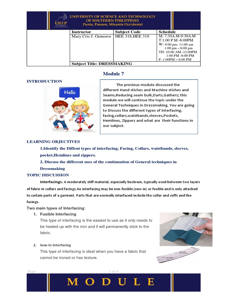 Instructor Subject Code Schedule | PDF | Sewing | Seam (Sewing)