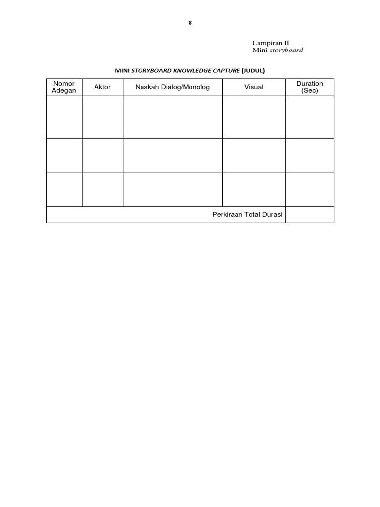Mini Storyboard | PDF