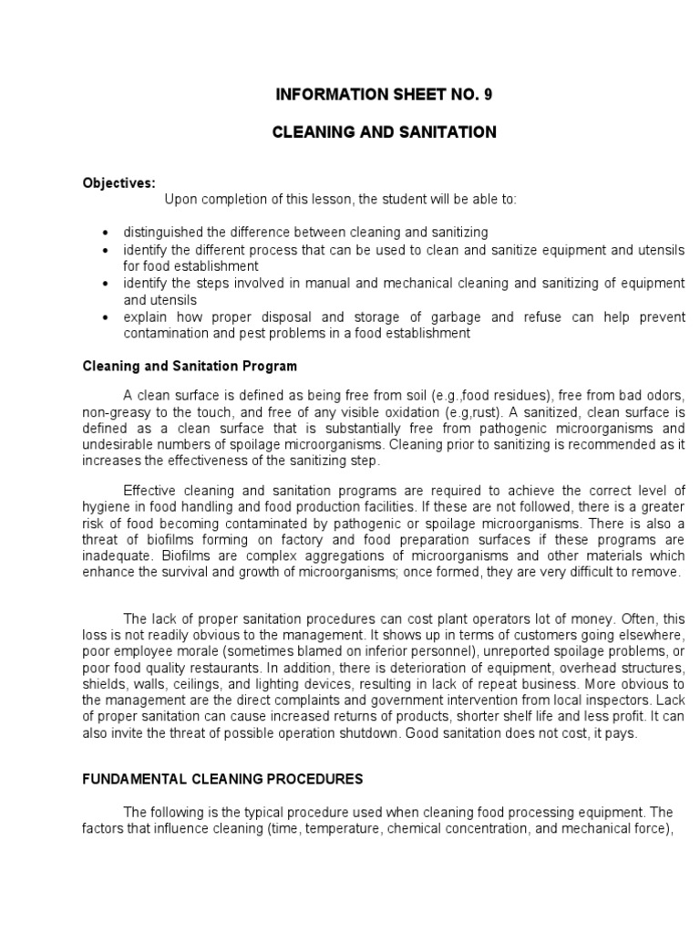 Ohs-Info Sheet No. 9 | PDF | Soil | Solubility