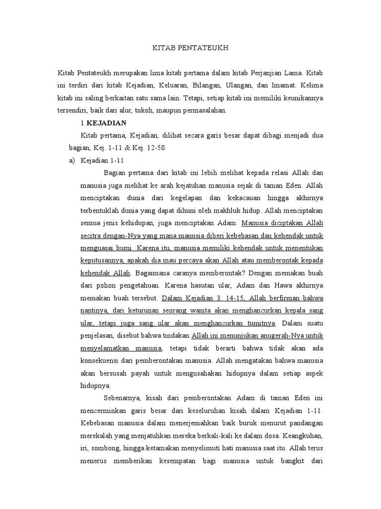 Kitab Pentateukh | PDF