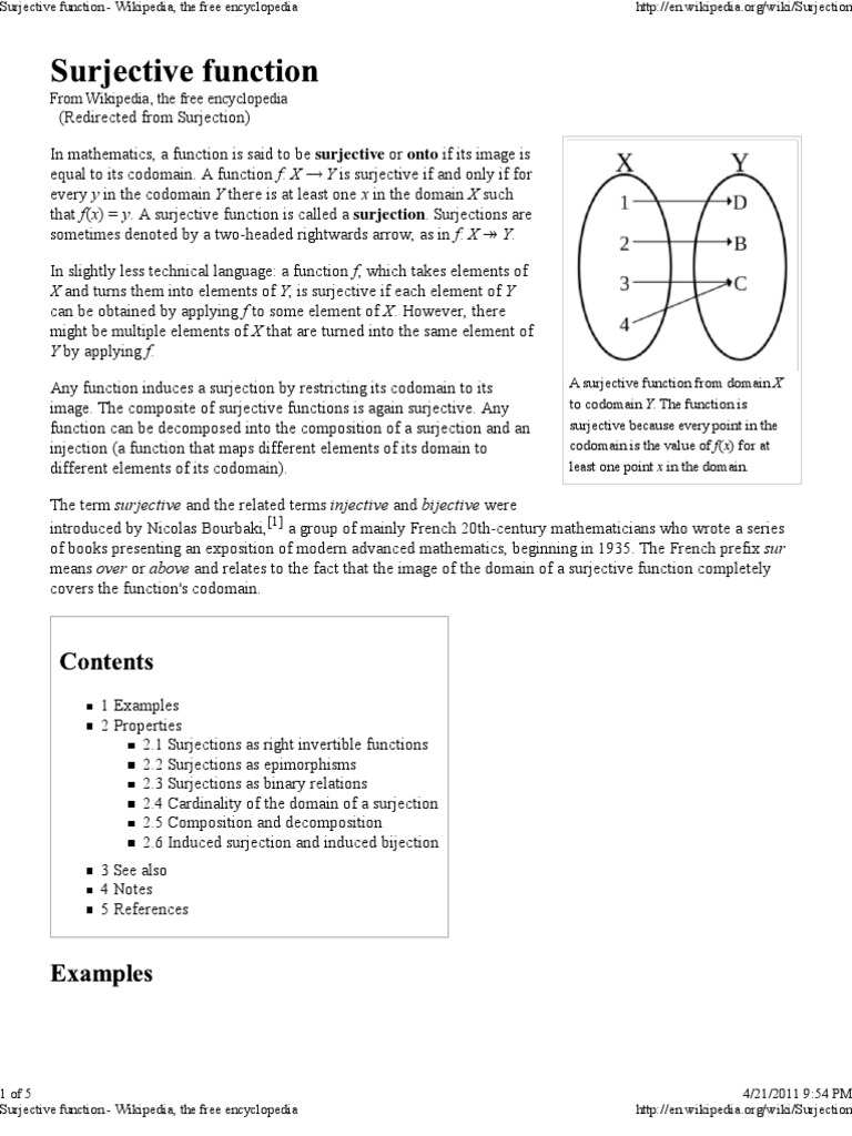 Surjective Function - Wikip.. | Function (Mathematics) | Mathematical ...