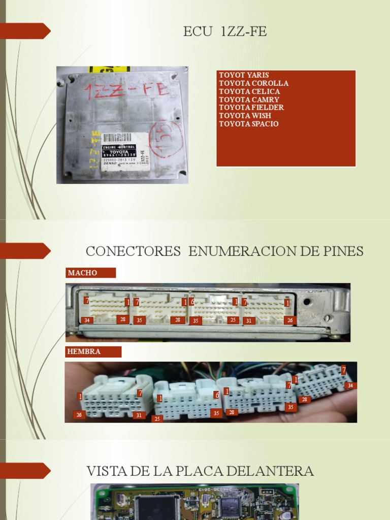 Ecu 1zz-Fe | PDF | Inyección de combustible | Motores