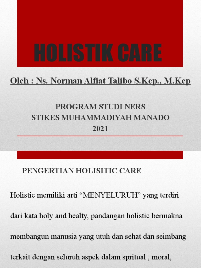 Holistic Care: Konsep dan Praktik | PDF | Sains & Matematika