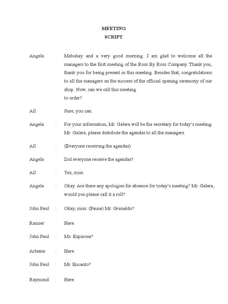 Business Meeting 1 | PDF | Creativity | Innovation