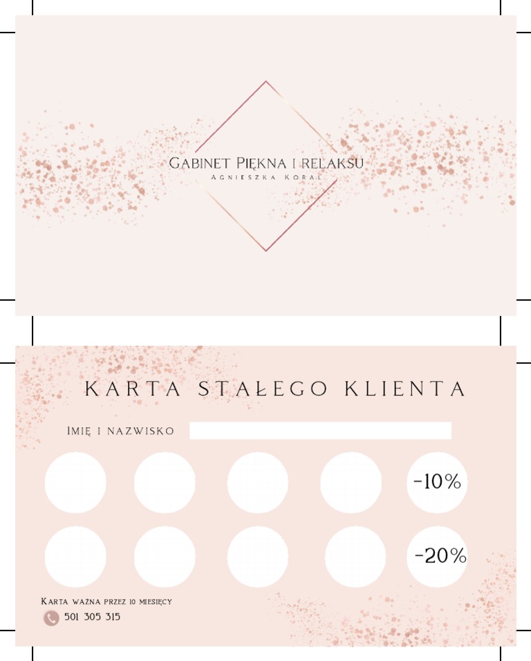 Karta Stałego Klienta | PDF