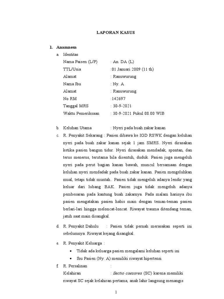 Laporan Kasus Torsio Testis | PDF