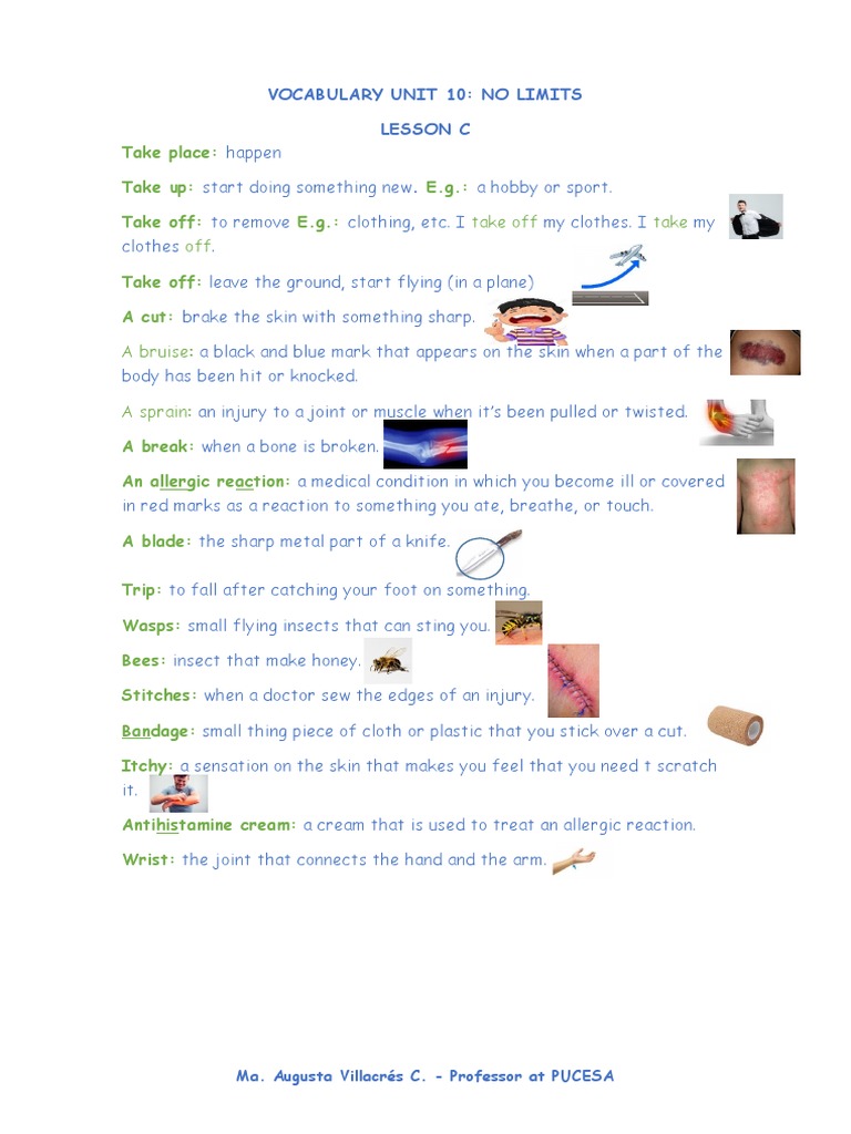 Vocabulary Unit 10 Lesson C | PDF