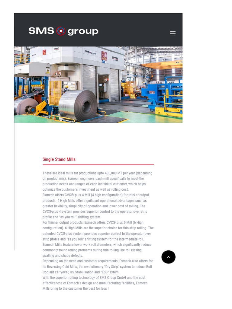 WWW Esmech Com Cold Rolling Mills # | PDF | Computers
