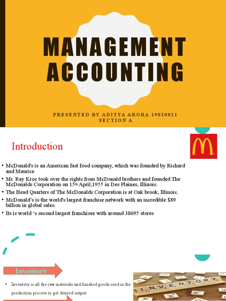 Mcdonalds Inventory Mangement System | PDF | Inventory | Mc Donald's