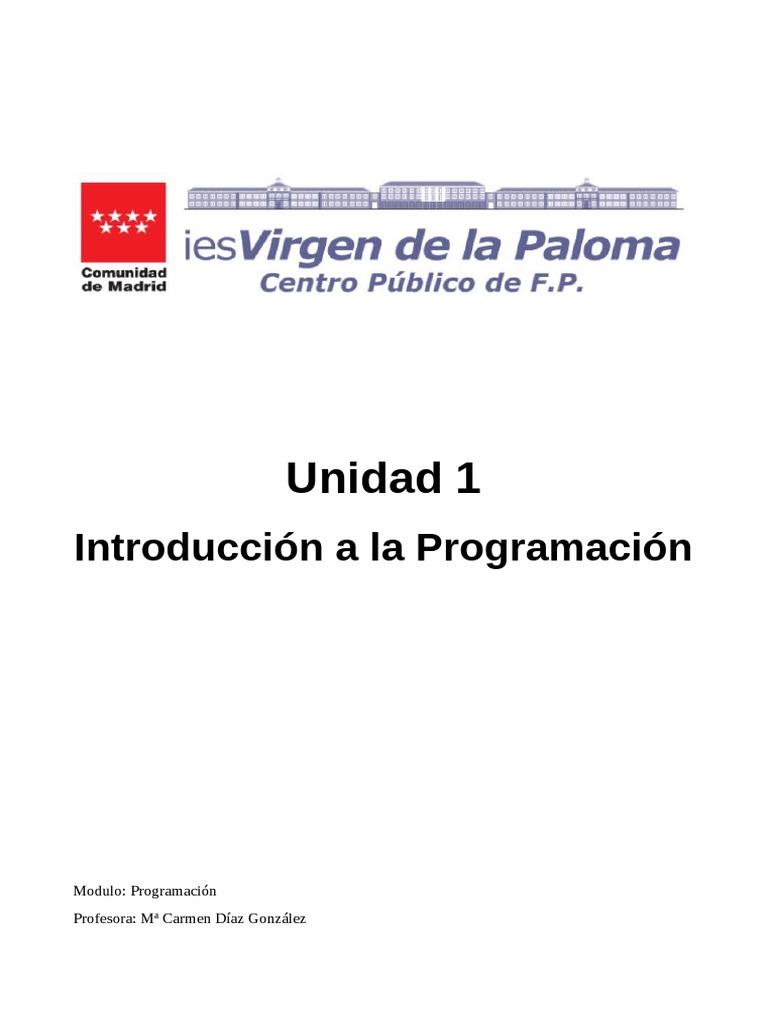 UD1 - Introducción A La Programación | PDF | Lenguaje de programación | Programación de computadoras