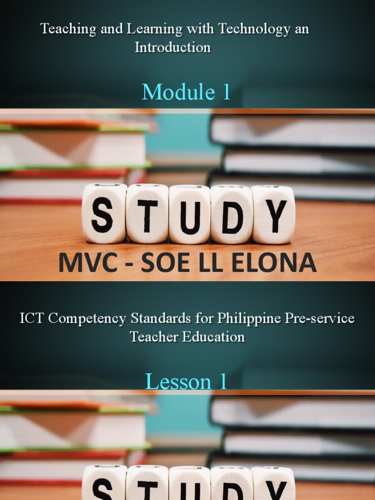 Lesson 1 - ICT Competency Standards Fo Philippines Pre-Service Teacher ...