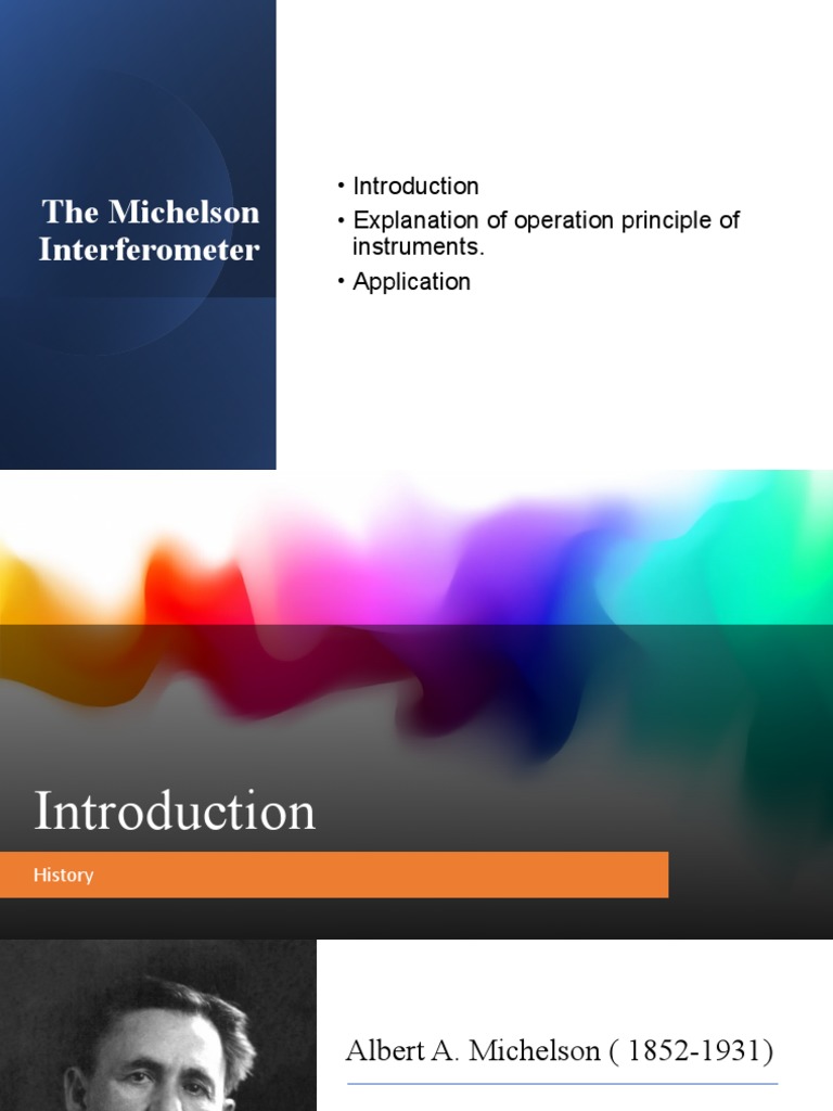 Michelson Interferometer Guide | PDF | Interferometry | Electromagnetic Radiation