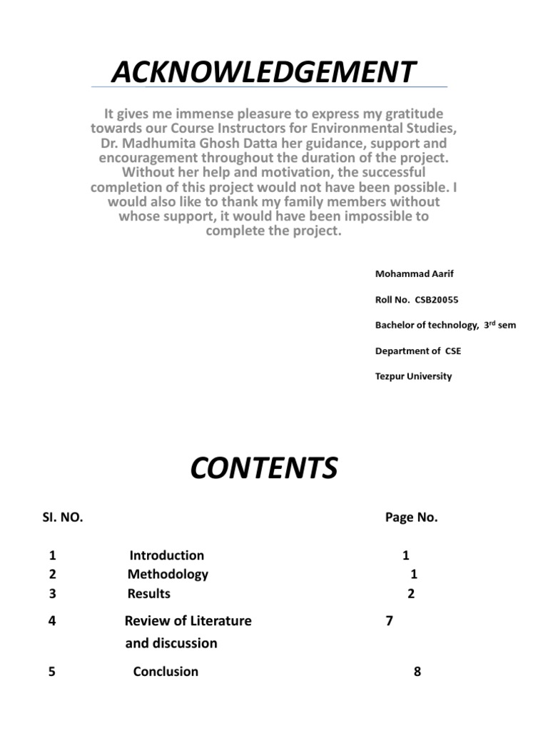 EVS Survey Project | PDF | Waste Management | Municipal Solid Waste