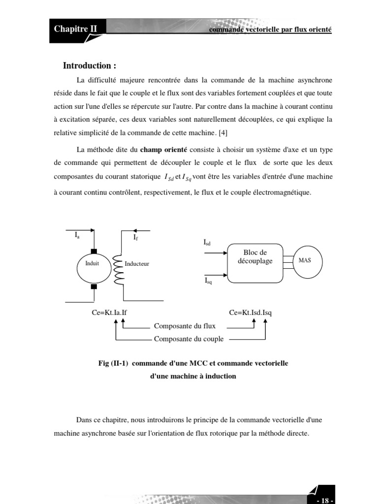 Commande vectorielle des machines asynchrones | PDF | Électromagnétisme ...