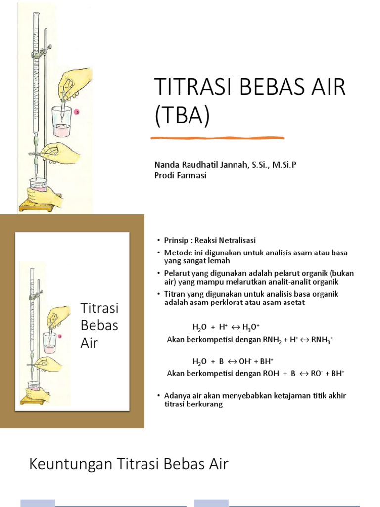 M2. KFA Titrasi Bebas Air | PDF | Sains & Matematika