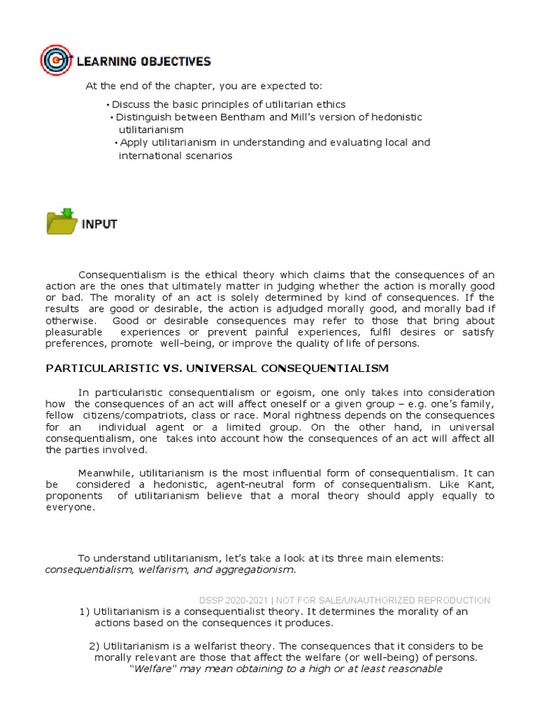 Chapter 5 Consequence-Based Ethics | PDF | Utilitarianism | Pleasure