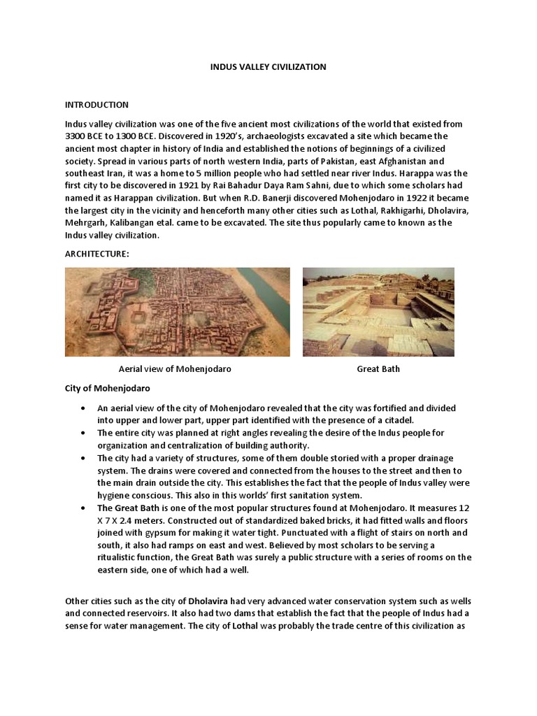 Introduction to Indus Valley Civilization | PDF