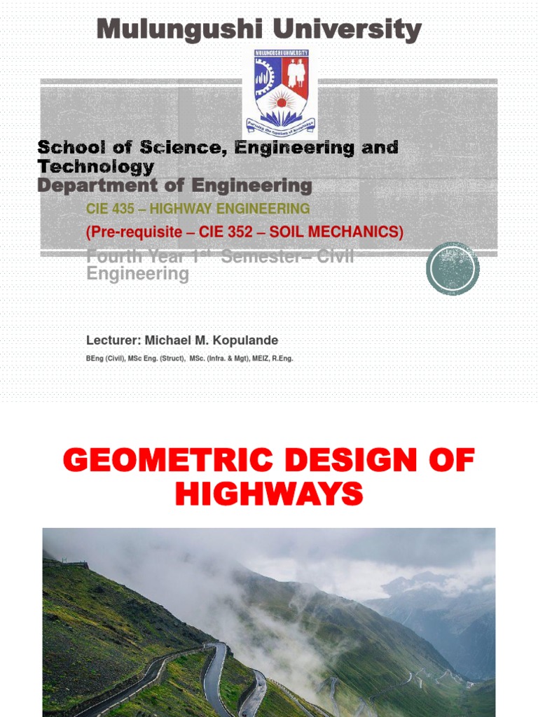 Geometric Design of Highways | Download Free PDF | Angle | Curvature