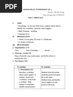 Lesson Plan Unit 1 | PDF