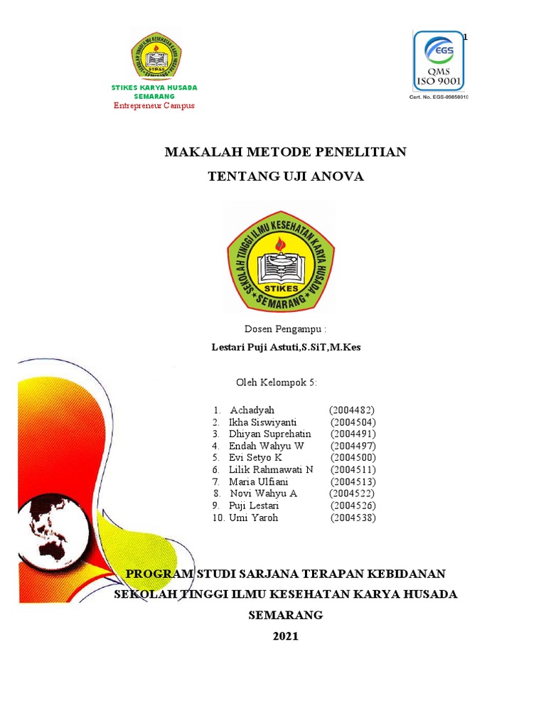 Makalah Uji Anova | PDF