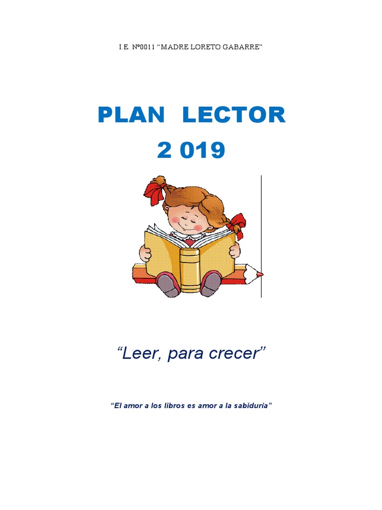Plan Lector | PDF | Educación primaria | Aprendizaje
