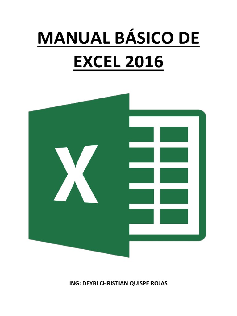 Manual Básico de Excel 2016 | PDF