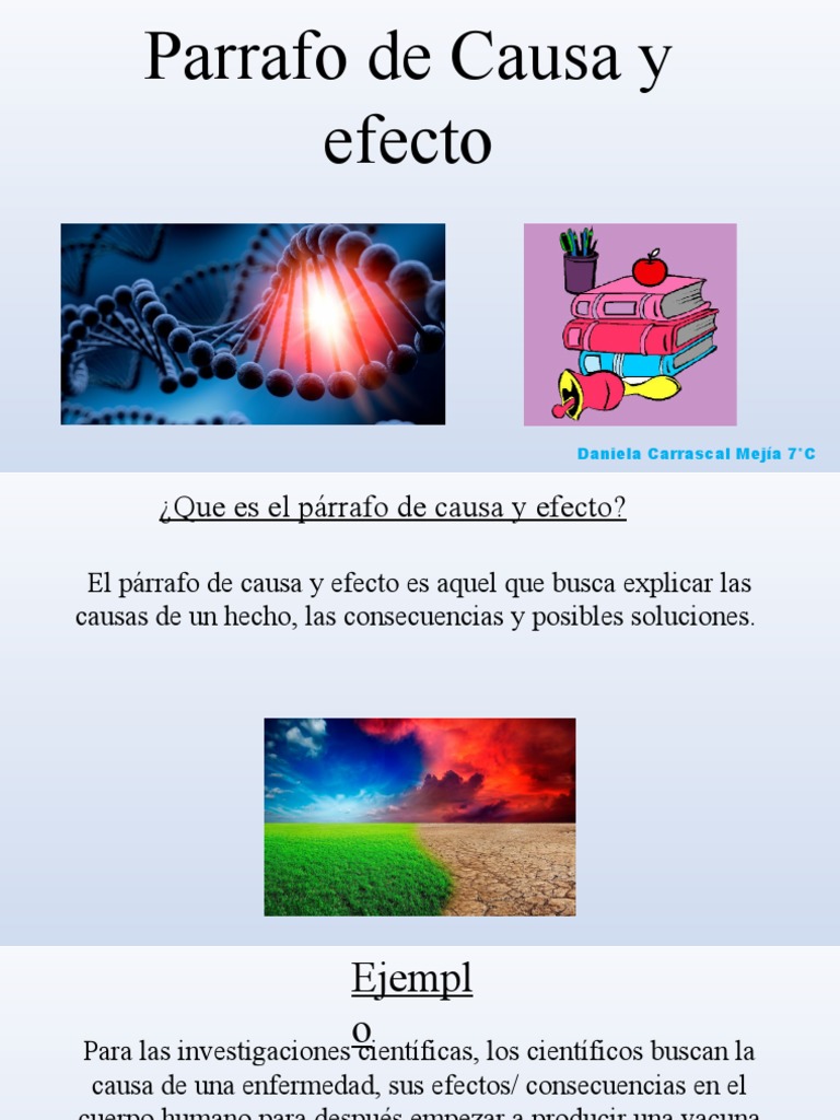 Párrafo de Causa y Efecto | PDF