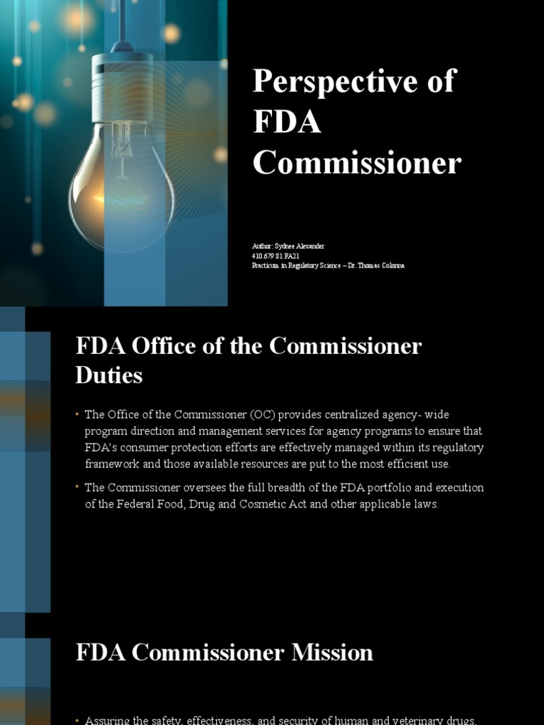 FDA Consumer Protection Insights | PDF | Food And Drug Administration ...