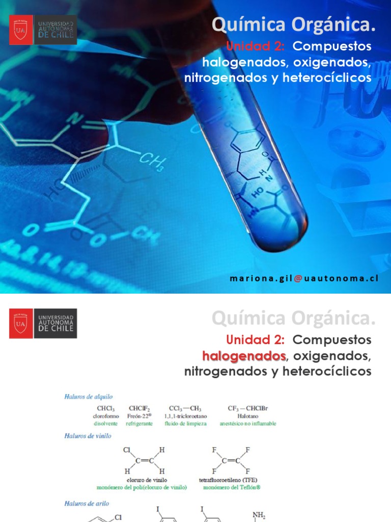 10 - Compuestos Halogenados | PDF | Ciencias fisicas | Química