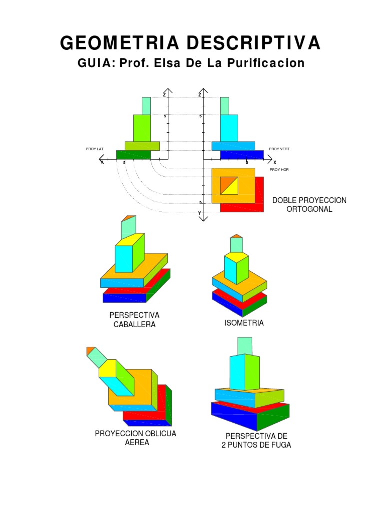 Sistemas de Proyección en Geometría Descriptiva | PDF | Perspectiva ...