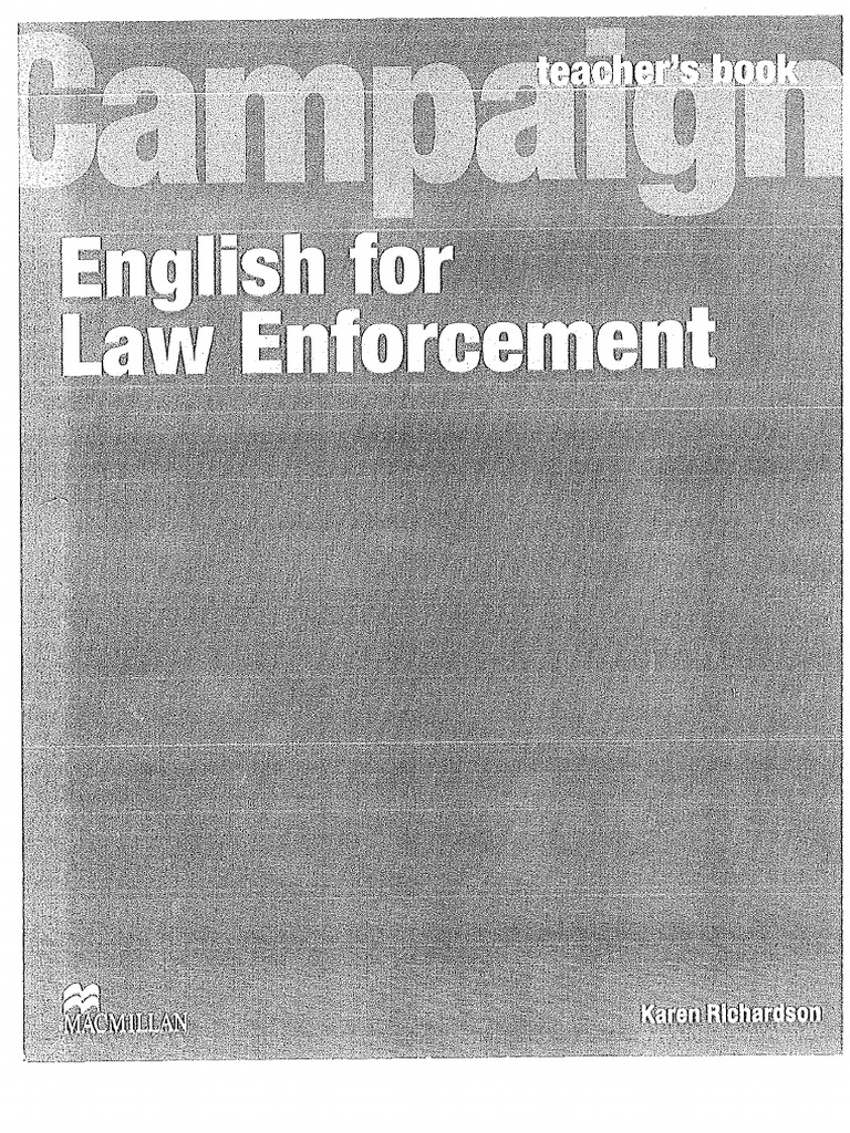 English For Law Enforcement | PDF