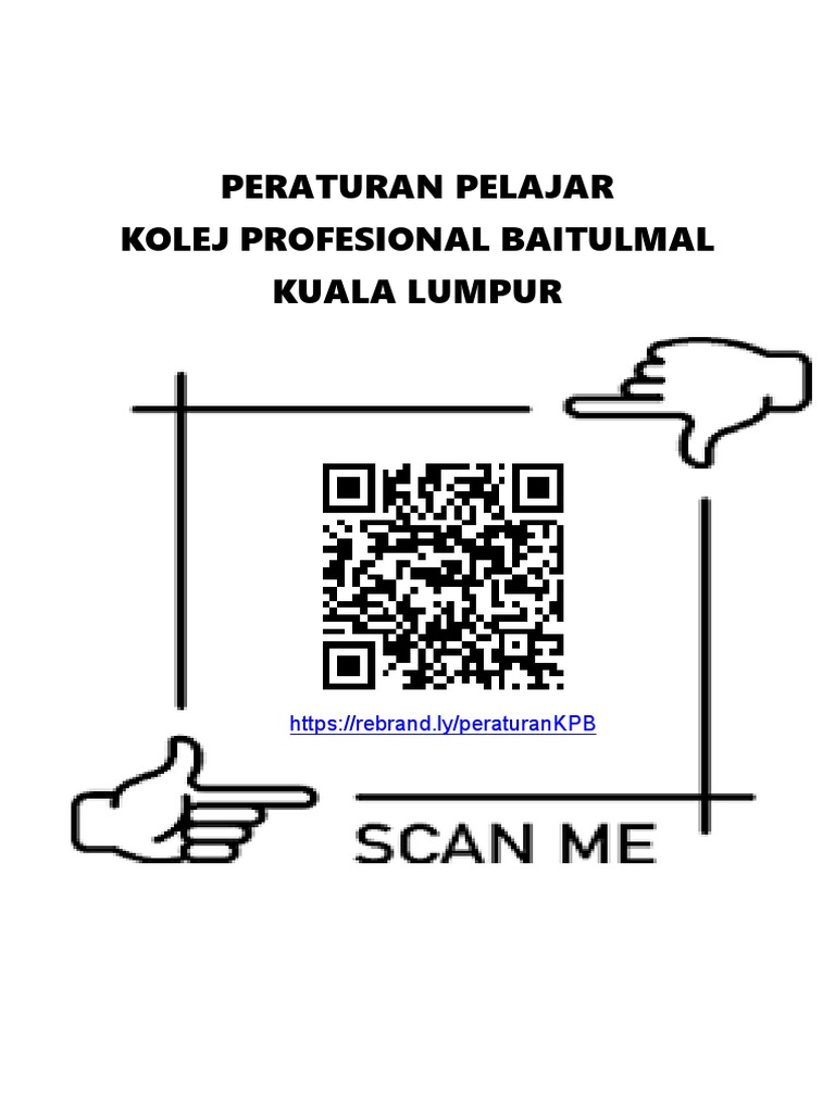 QR Code PERATURAN PELAJAR KPBKL | PDF